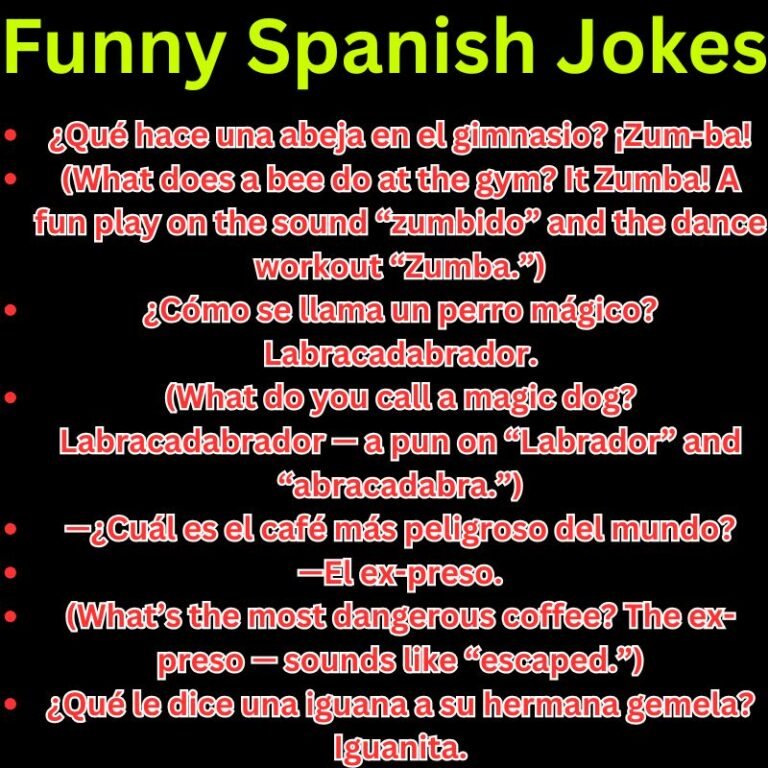 350+ Funny Spanish Jokes, Puns and one Liners 2026