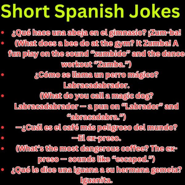 350+ Funny Spanish Jokes, Puns and one Liners 2026
