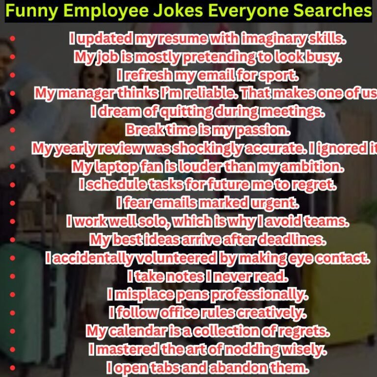 500+ Employee Jokes for Quick Workday Laughs 2026